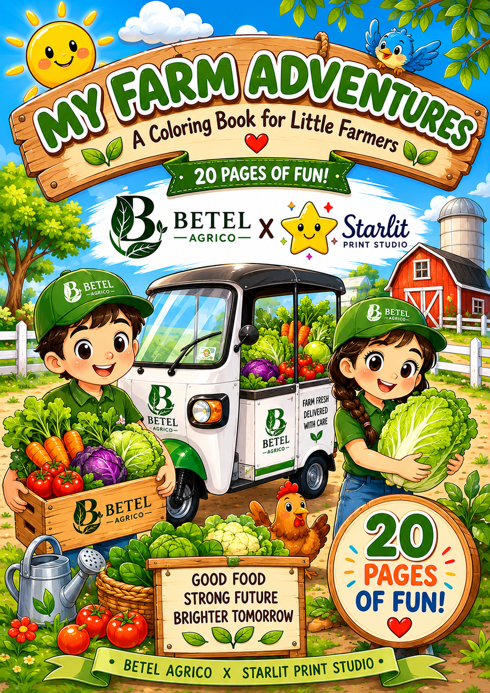 My Farm Adventures – A Coloring Book for Little Farmers – Starlit Print ...